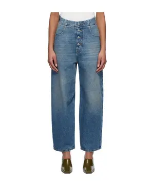 MAISON MARGIELA High Waisted Straight Leg Jeans
