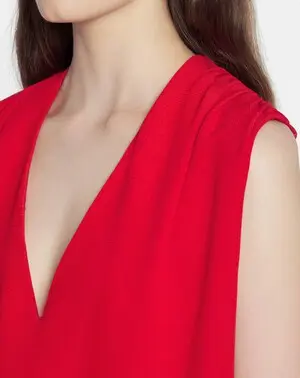 LANVIN V-neck Sleeveless Top