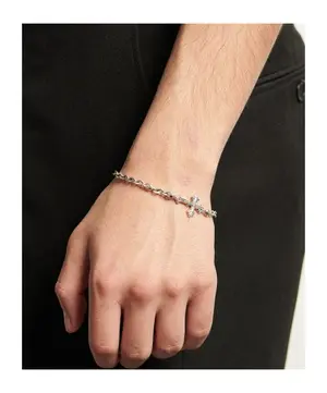 Emanuele Bicocchi Cross Charm Bracelet