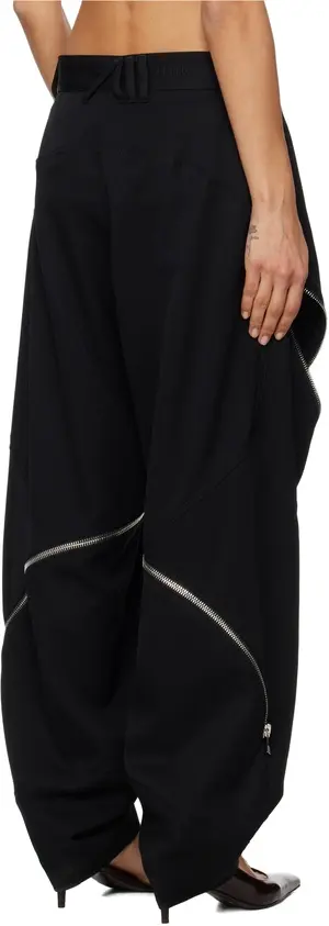 Attico Panelled Zip-detail Trousers