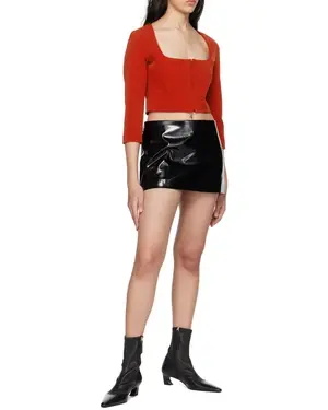 Acne Studios Square Neck Hook And Button Blouse