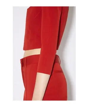 Acne Studios Square Neck Hook And Button Blouse