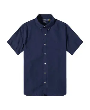 Polo Ralph Lauren Logo Embroidered Short-sleeved Shirt - Blue