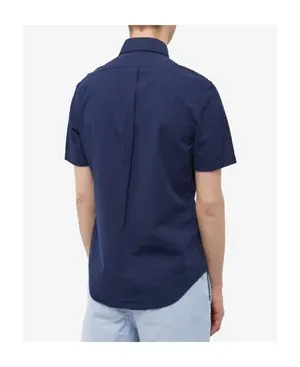 Polo Ralph Lauren Logo Embroidered Short-sleeved Shirt - Blue