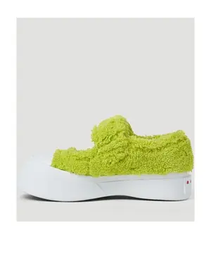 Marni Pablo Furry Mary Janes Flat