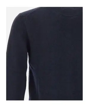 SUN 68 Logo Crew Neck Knitted Sweater - Blue