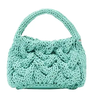 J.W.ANDERSON Small Cable Knit Bag - Mint Green
