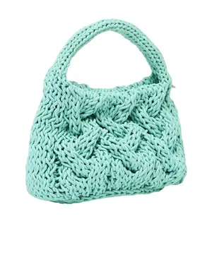 J.W.ANDERSON Small Cable Knit Bag - Mint Green