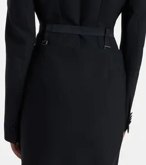 MUGLER Cutout Pencil Skirt - Black