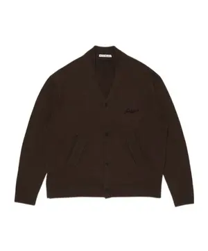 Acne Studios Embroidered Logo Buttoned Cardigan