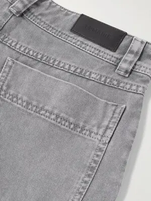 LEMAIRE Snow-wash Tapered Trousers - Light Gray