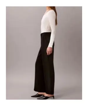 Calvin Klein Tailored Stretch Viscose Blend Pants