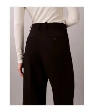 Calvin Klein Tailored Stretch Viscose Blend Pants
