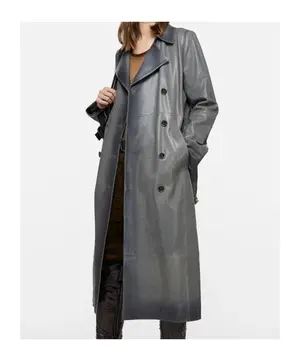Acne Studios Double-breasted Leather Coat