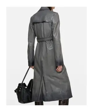 Acne Studios Double-breasted Leather Coat