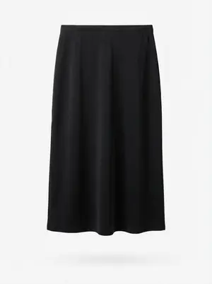 Tove Elastic Waist Skirt - Black