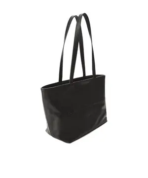 Alexander Wang Logo Embossed Medium Tote Bag - Black