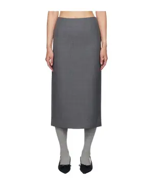 SHUSHU/TONG Mélange-effect Midi Skirt