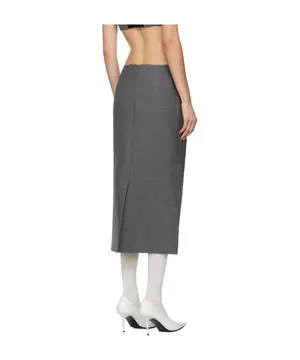 SHUSHU/TONG Mélange-effect Midi Skirt