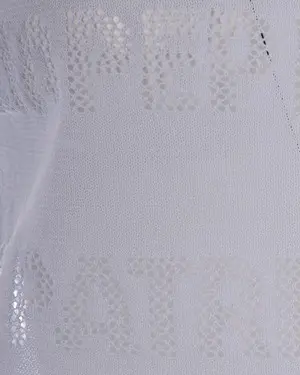 Patrizia Pepe Long Sleeve Sweater With Perforated Details