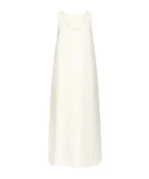 Loulou De Saison Nada Side-split Slip Midi Dress - Ivory