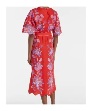 Farm Rio Floral Midi Skirt