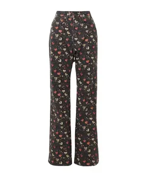 R13 R13 Jane Printed Mid-Rise Jeans No
