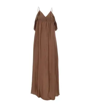 KAOS V-neck Ruffled Maxi Dress