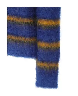 Marni Striped Crewneck Jumper - Blue