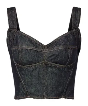 DOLCE & GABBANA Denim Bustier