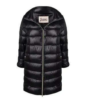 Herno Long-sleeved Down Jacket With Stand Collar