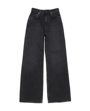 Acne Studios Relaxed Fit Flared Jeans - Black