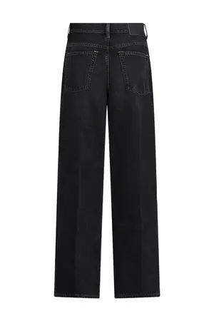 Acne Studios Relaxed Fit Flared Jeans - Black