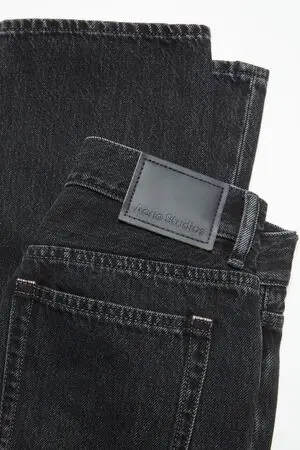 Acne Studios Relaxed Fit Flared Jeans - Black