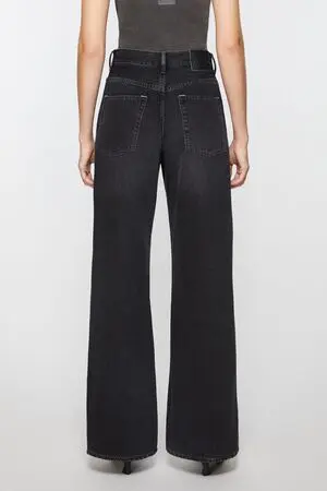 Acne Studios Relaxed Fit Flared Jeans - Black