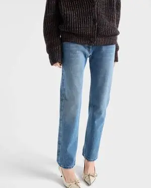 Prada Triangle Logo Jeans