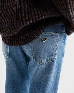 Prada Triangle Logo Jeans