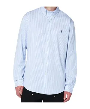 Polo Ralph Lauren Polo Pony-embroidered Striped Shirt - Blue