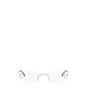 Cartier Signature C De Plain Mirror Eyeglasses - Silver