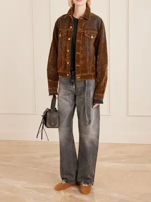 Acne Studios Flocked Denim Jacket