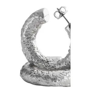 MAISON MARGIELA Textured Hoop Earrings