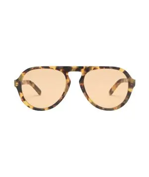 Ulla Johnson Lee Aviator Sunglasses In Tortoiseshell - Tortoise