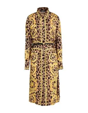 Versace Midi Shirt Dress With Signature Print