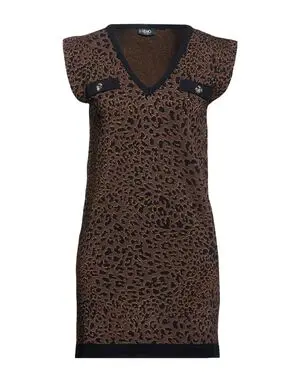 Liu Jo Knitted Leopard Print Mini Dress