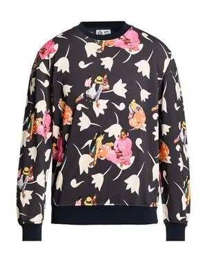 JOHNNY LAMBS French Terry Floral Print Crewneck Sweatshirt