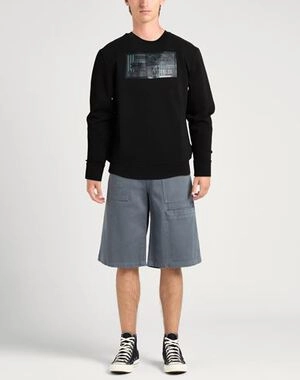 LA MARTINA Crewneck Sweatshirt With Logo Embellishment - Black