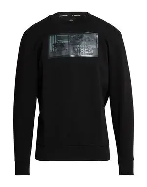 LA MARTINA Crewneck Sweatshirt With Logo Embellishment - Black