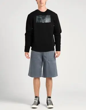 LA MARTINA Crewneck Sweatshirt With Logo Embellishment - Black