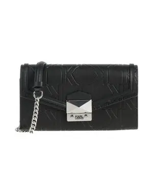 Karl Lagerfeld Embossed Leather Crossbody Bag