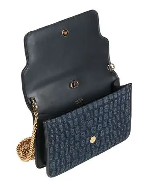 TOM FORD Medium Denim And Calfskin Clutch
